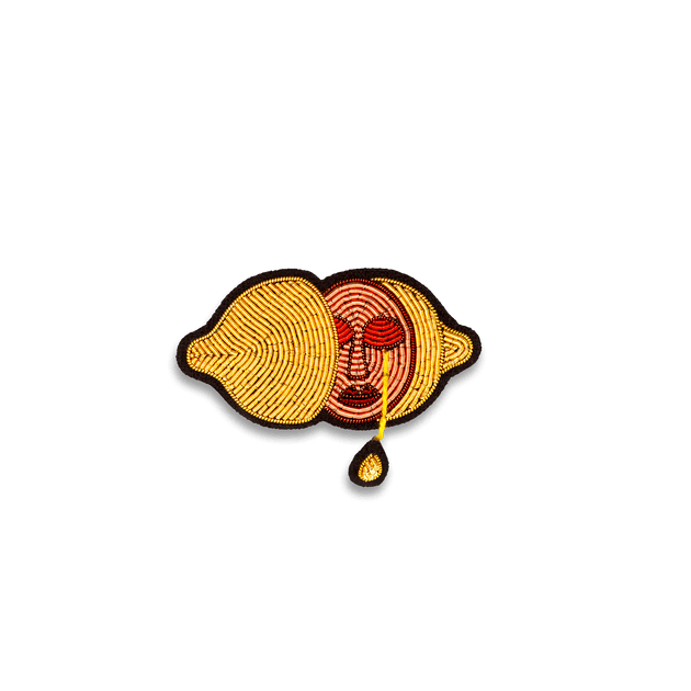 MACON & LESQUOY Embroidered brooch - Acid – French Blossom