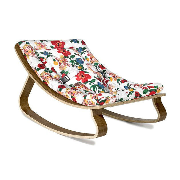 Baby Rocker LEVO Walnut Hibiscus - CHARLIE CRANE - baby furniture ...