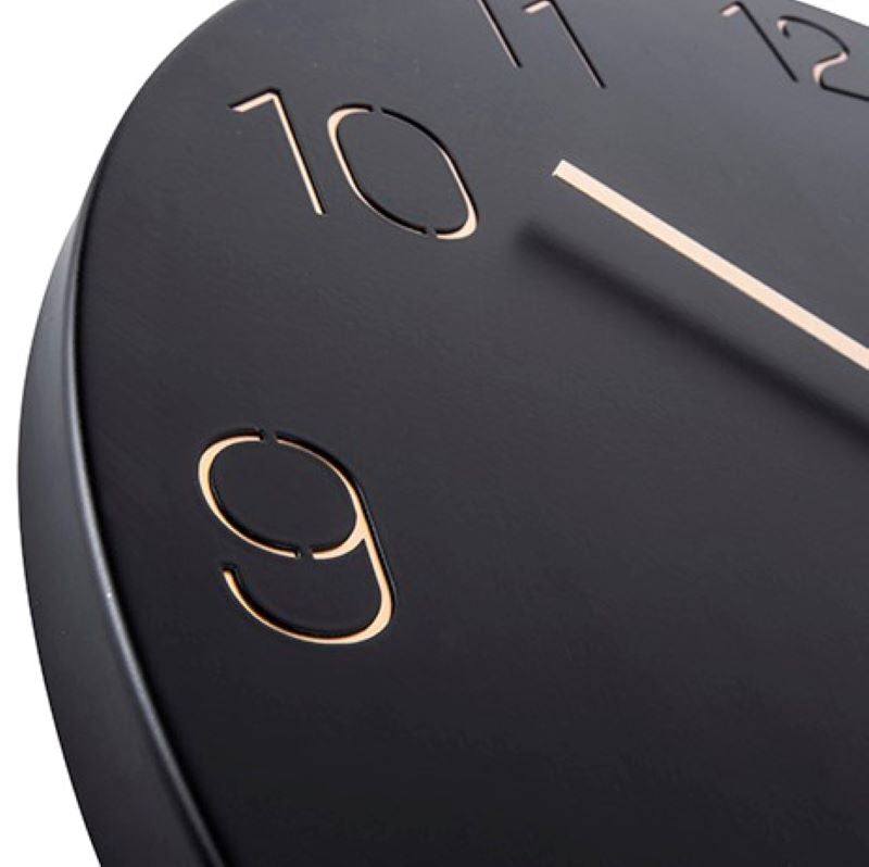 KARLSSON - engraved numbers clock - black - design and modern wall ...