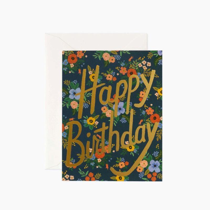 RIFLE PAPER CO - Birthday card - Garden party - flowers – French Blossom
