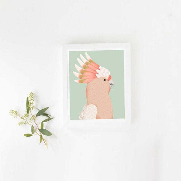 MINIMEL - Major Mitchell bird wall poster - Original decoration for ...